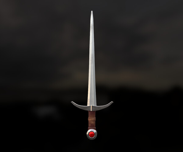 ArtStation - Low-Poly Medieval sword | Resources