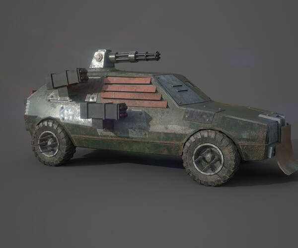 ArtStation - Post Apocalyptic Monster VW Golf | Game Assets