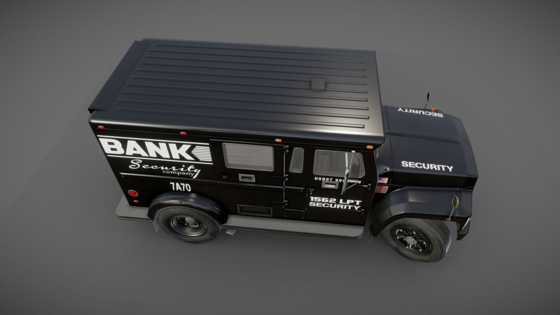 ArtStation - American armored security truck PBR | Game Assets