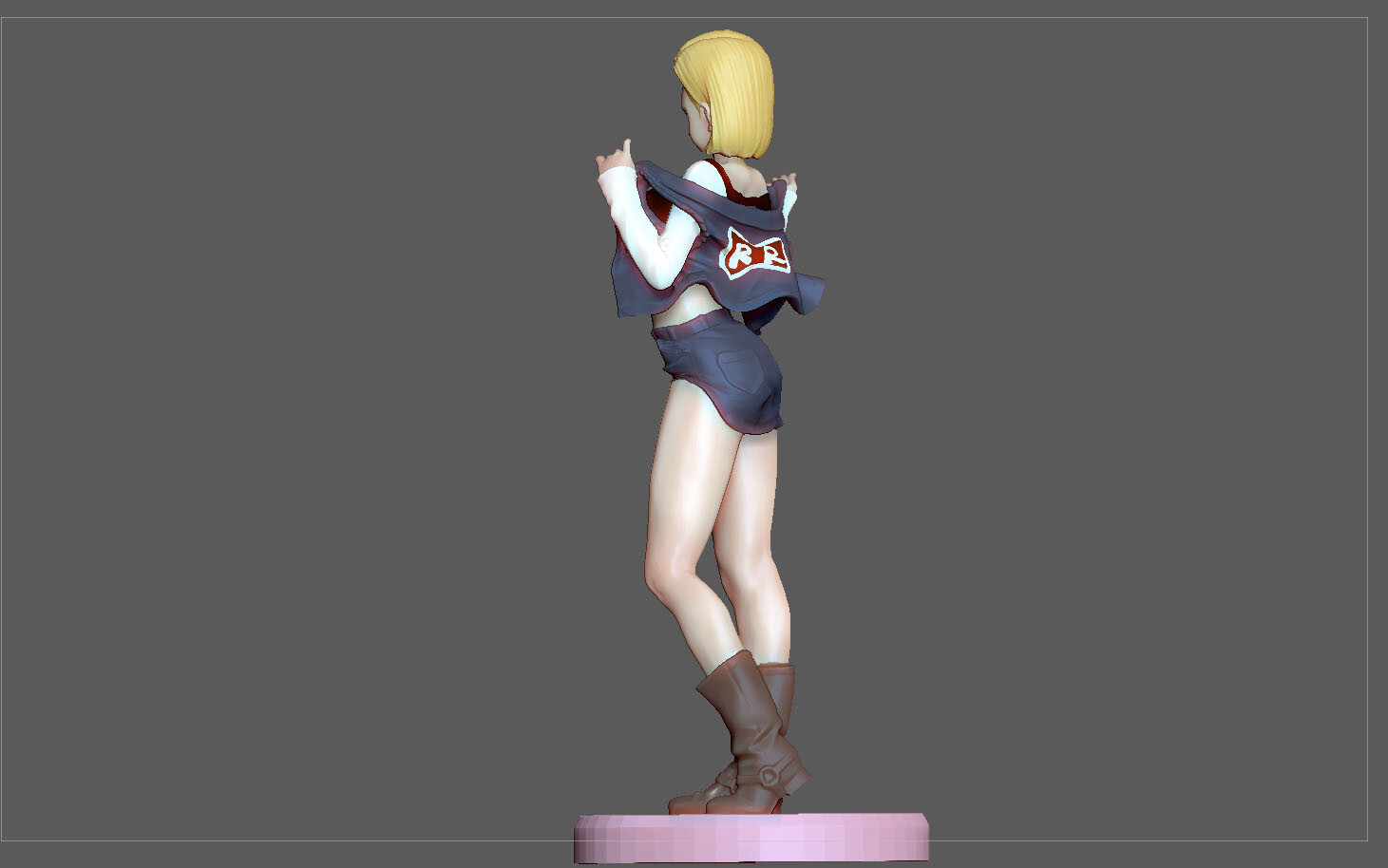 ArtStation - ANDROID 18 DRAGONBALL STATUE 3D PRINT | Resources