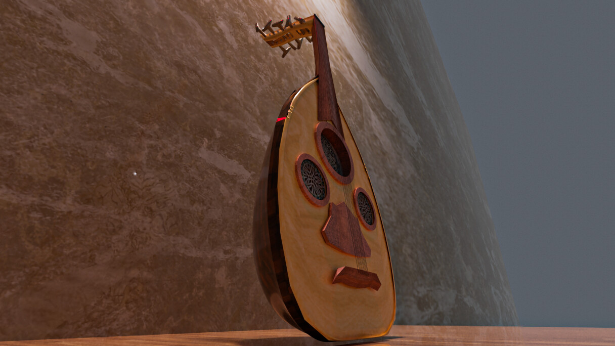 ArtStation - realistic instrument OUD marocain 100% | Resources