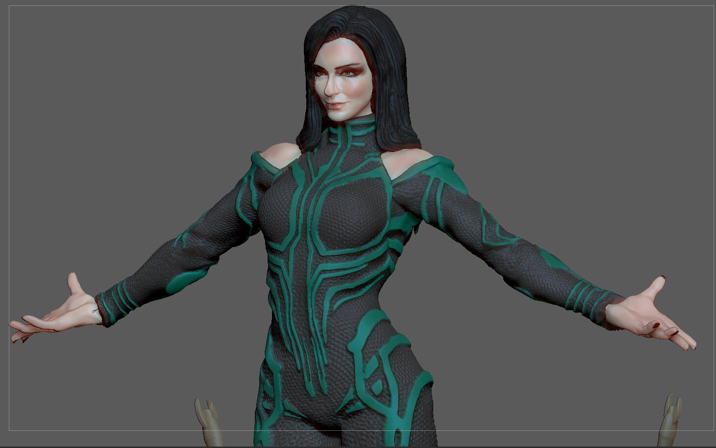 ArtStation - HELA THOR RAGNAROK MCU MARVEL STATUE FIGURINE 3D PRINT ...