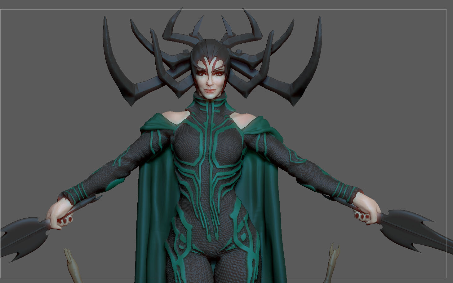 ArtStation - HELA THOR RAGNAROK MCU MARVEL STATUE FIGURINE 3D PRINT ...