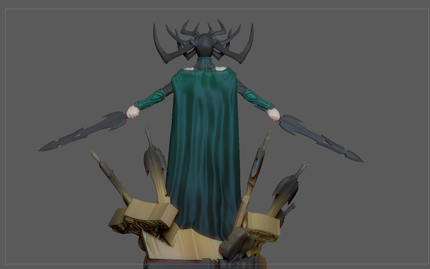 ArtStation - HELA THOR RAGNAROK MCU MARVEL STATUE FIGURINE 3D PRINT ...
