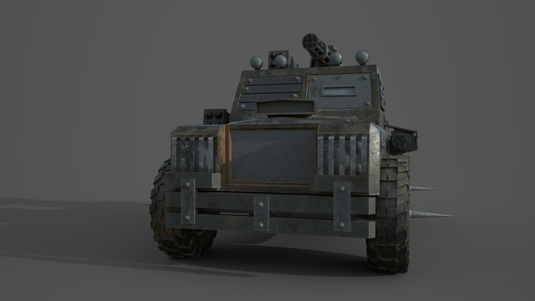 ArtStation - Post Apocalyptic Monster Rover Truck | Game Assets