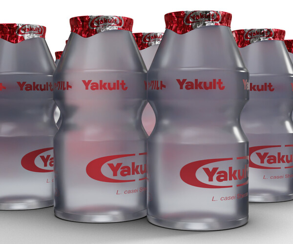 ArtStation - 3D Yakult milk beverage | Resources
