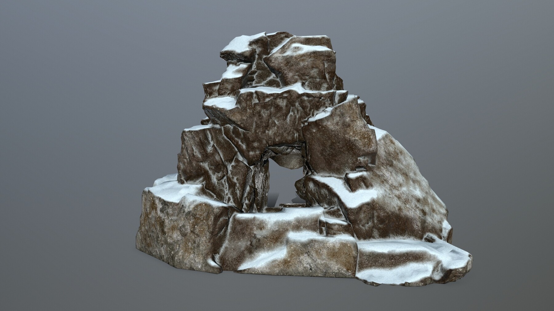 ArtStation - snow skull cave | Game Assets