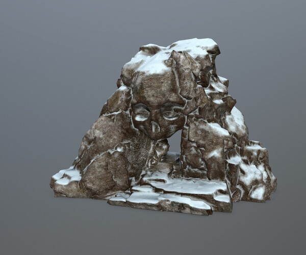 ArtStation - snow skull cave | Game Assets