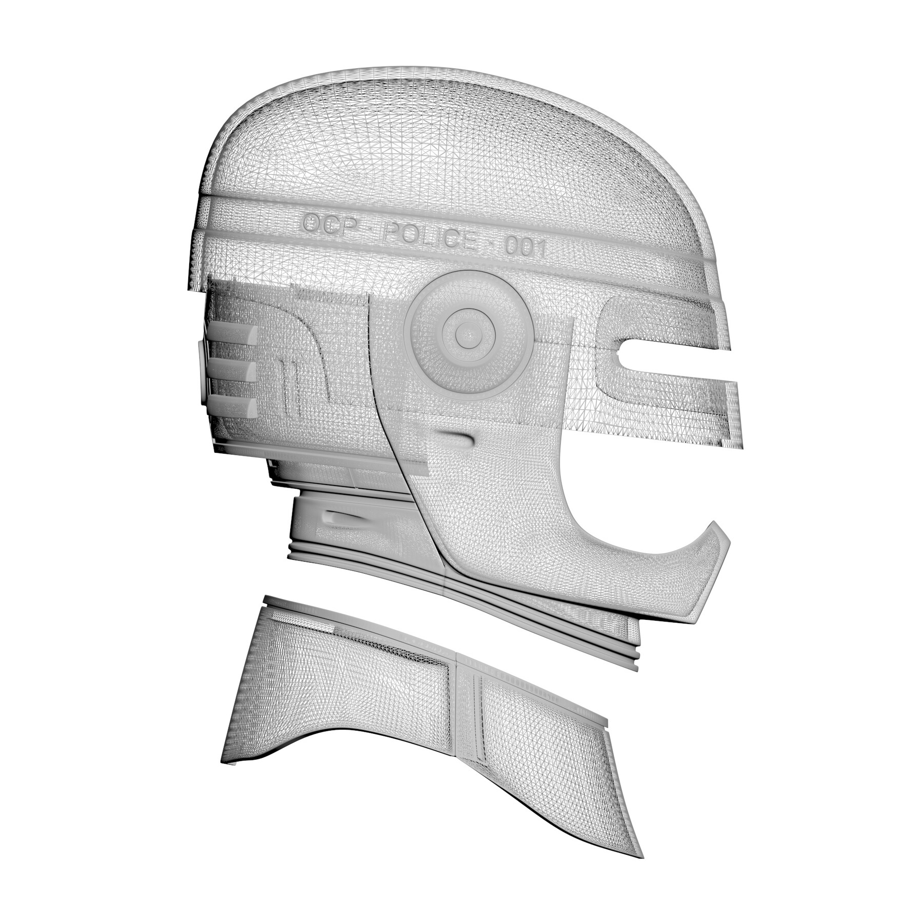 ArtStation - ROBOCOP HELMET FOR 3D PRINTING | Resources