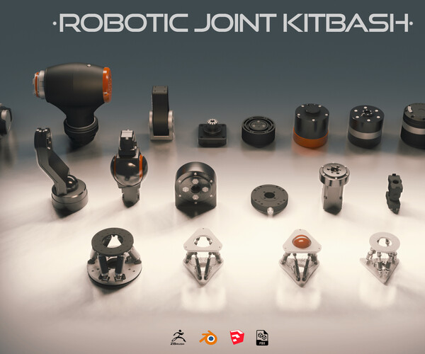 ArtStation - Robotic Joint Kit-Bash | Resources