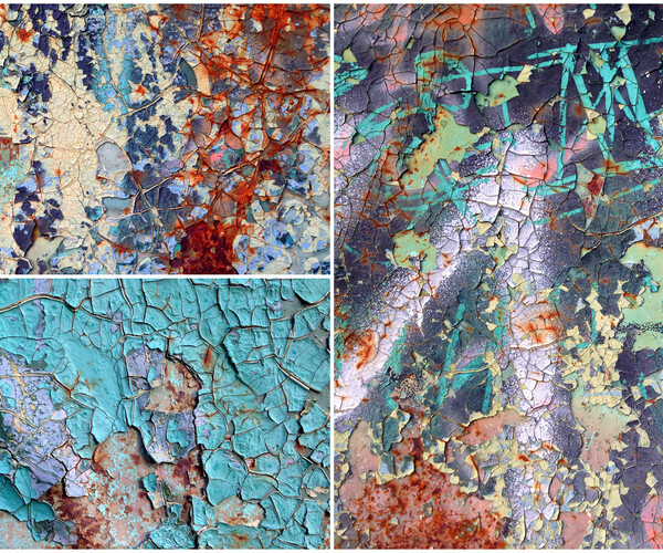 ArtStation - 11 Colourful Rust Textures | Artworks