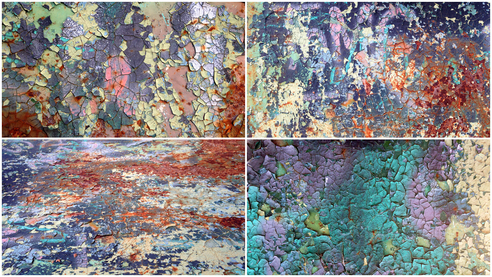 ArtStation - 11 Colourful Rust Textures | Artworks