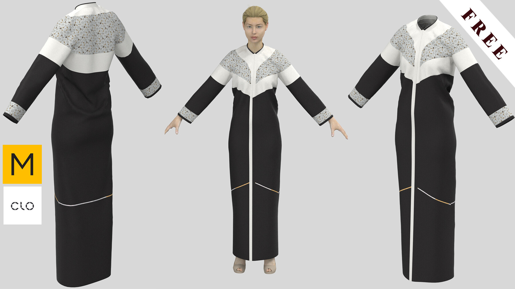 ArtStation - Cloak Female01 Abaya | Resources