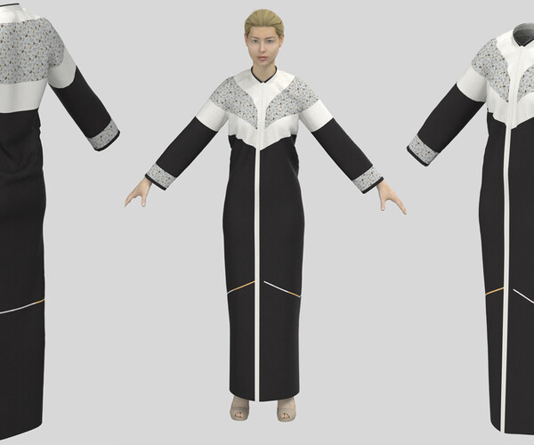 ArtStation - Cloak Female01 Abaya | Resources