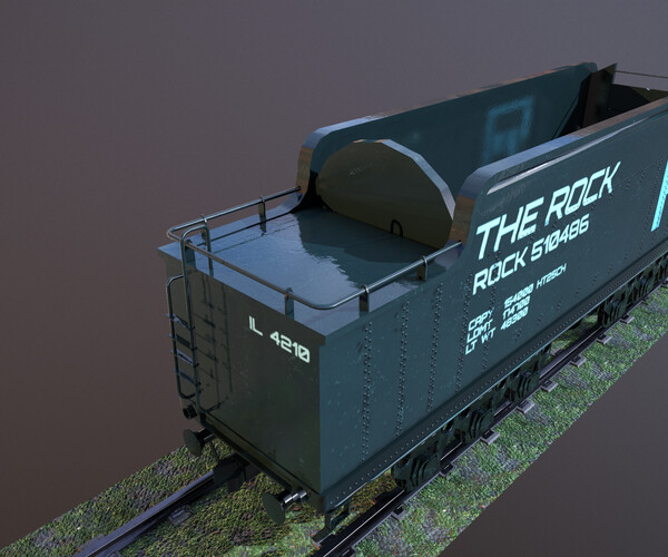 ArtStation - Train Hopper car | Game Assets