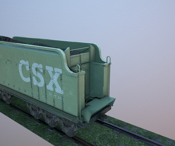 ArtStation - Train Hopper car | Game Assets