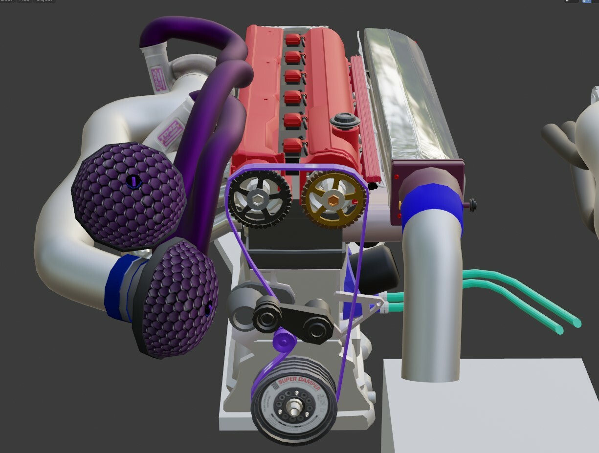 ArtStation - Toyota Yamaha 2JZ | Game Assets