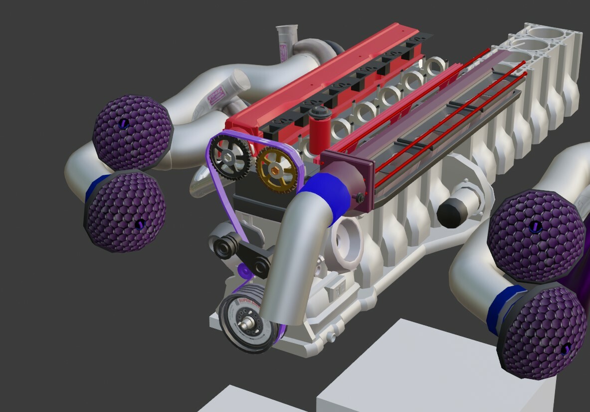 ArtStation - Toyota Yamaha 2JZ | Game Assets