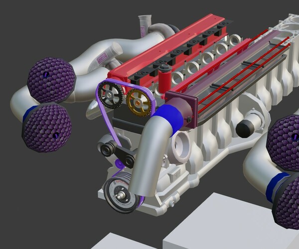 ArtStation - Toyota Yamaha 2JZ | Game Assets