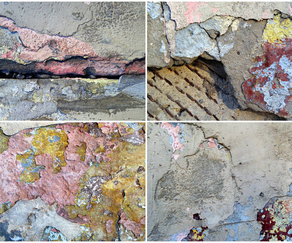 ArtStation - 12 Cracked Plaster Textures | Resources