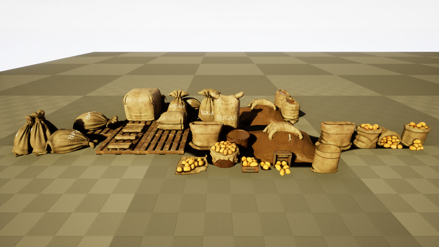 ArtStation - Sugar Sack UE4 | Game Assets