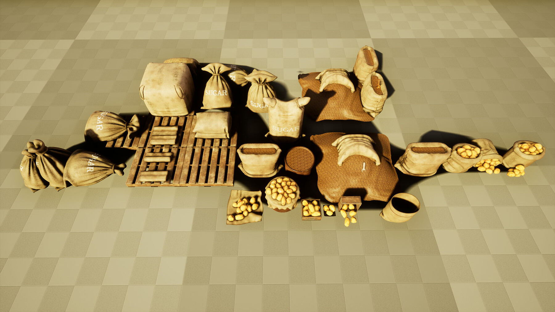 ArtStation - Sugar Sack UE4 | Game Assets