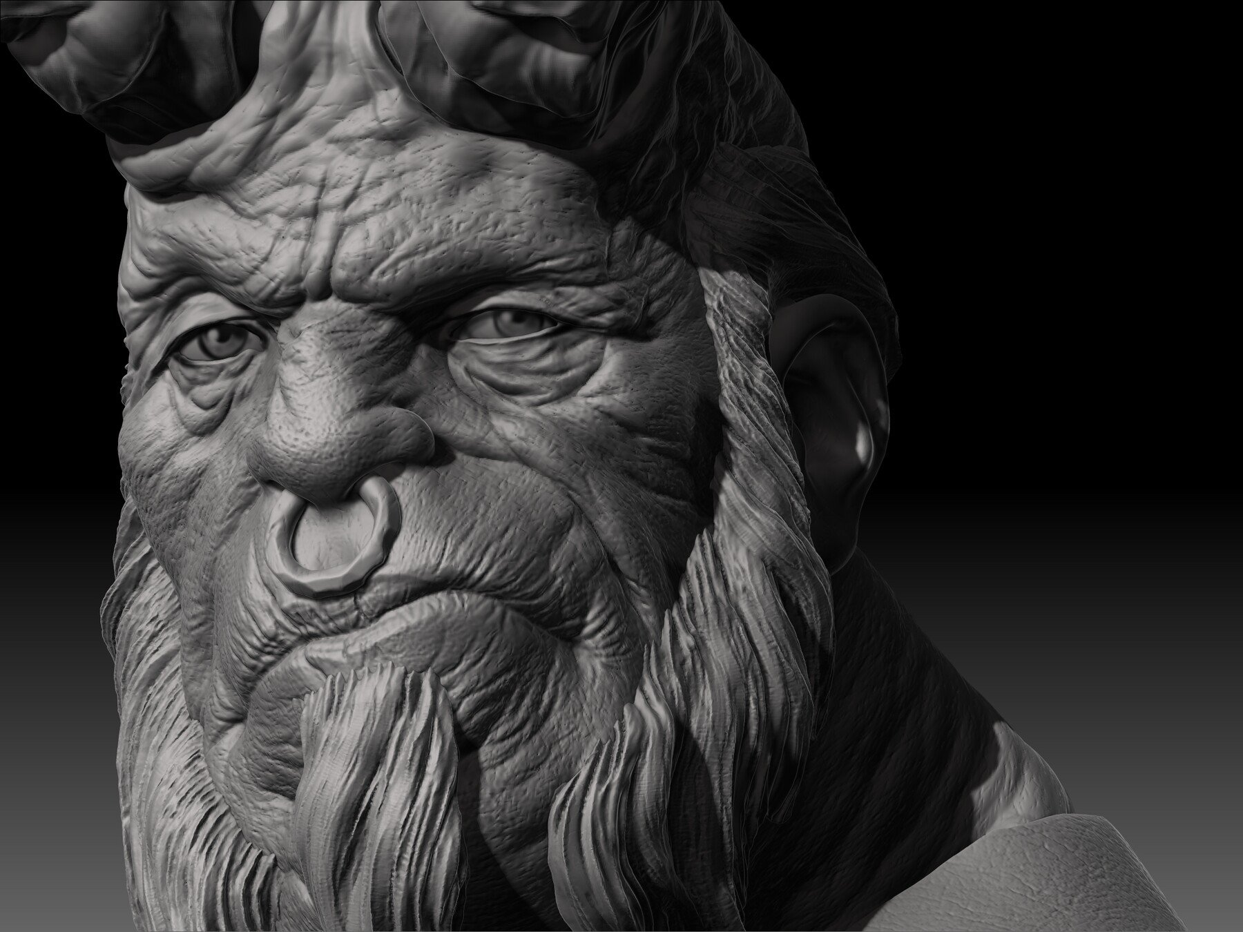 ArtStation - Old Hellboy Bust | Resources
