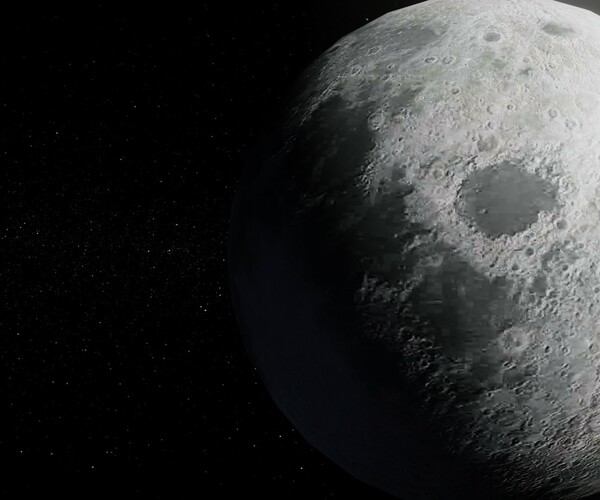 ArtStation - Photorealistic Moon 2k Textures 3D Model | Game Assets