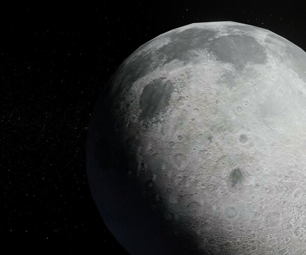 ArtStation - Photorealistic Moon 2k Textures 3D Model | Game Assets