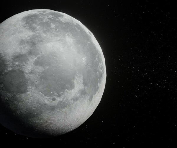ArtStation - Photorealistic Moon 2k Textures 3D Model | Game Assets