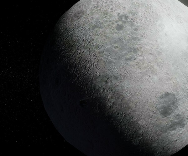 ArtStation - Photorealistic Moon 2k Textures 3D Model | Game Assets