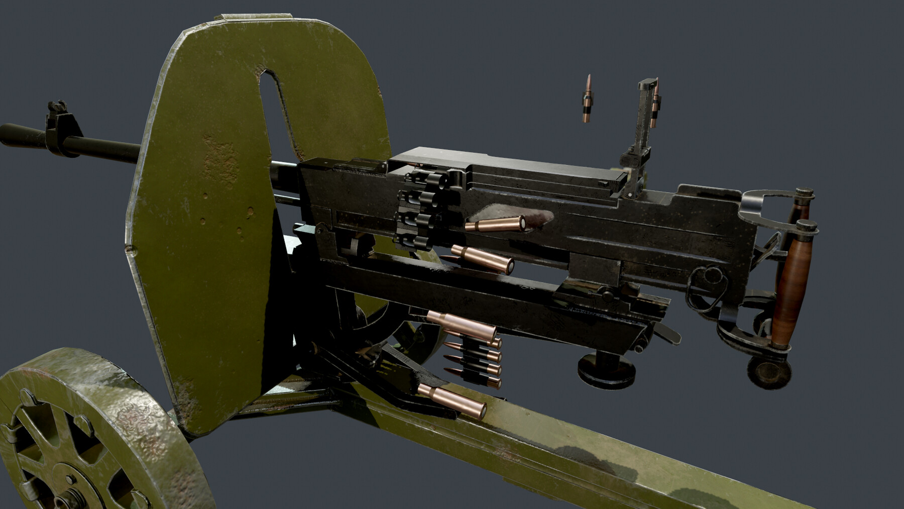 ArtStation - SG 43 Soviet WW2 machine gun | Resources