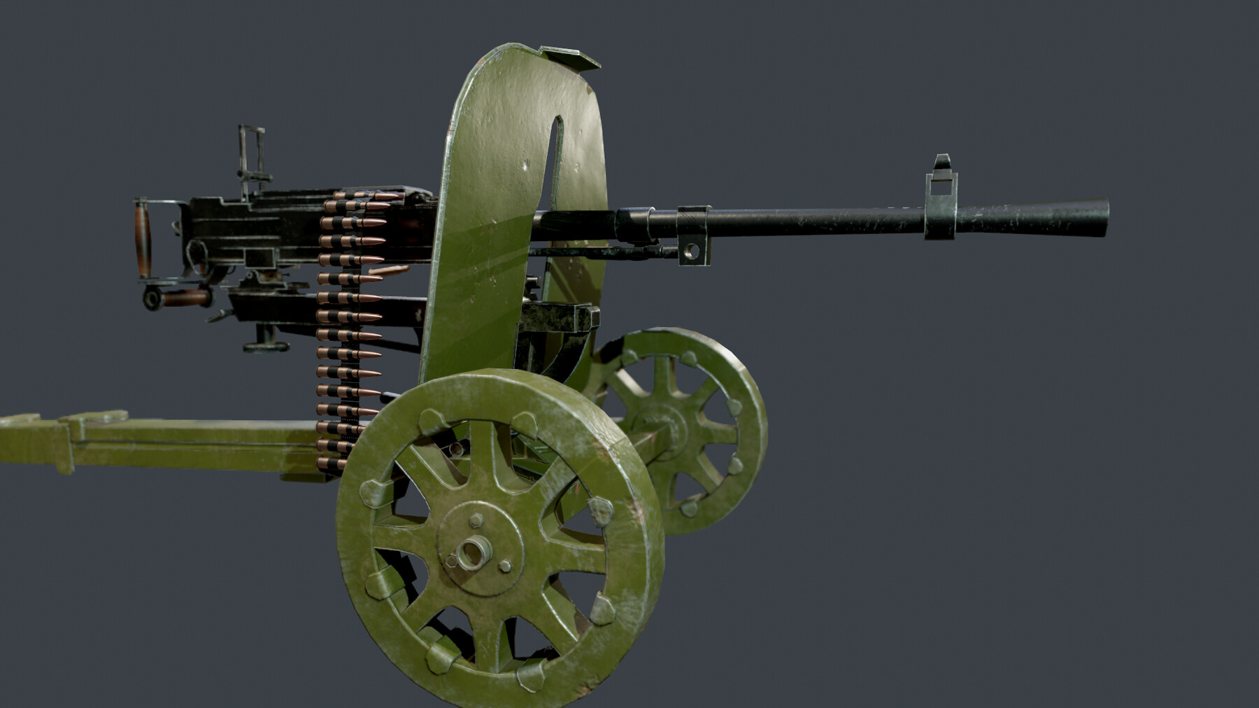 ArtStation - SG 43 Soviet WW2 machine gun | Resources
