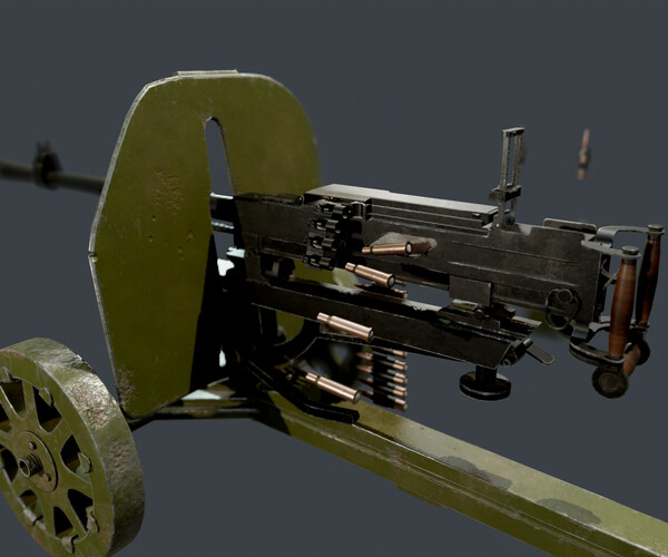 ArtStation - SG 43 Soviet WW2 machine gun | Resources