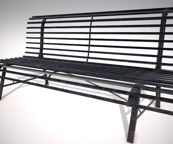 ArtStation - 3D Metal Bench (with variations) | Resources