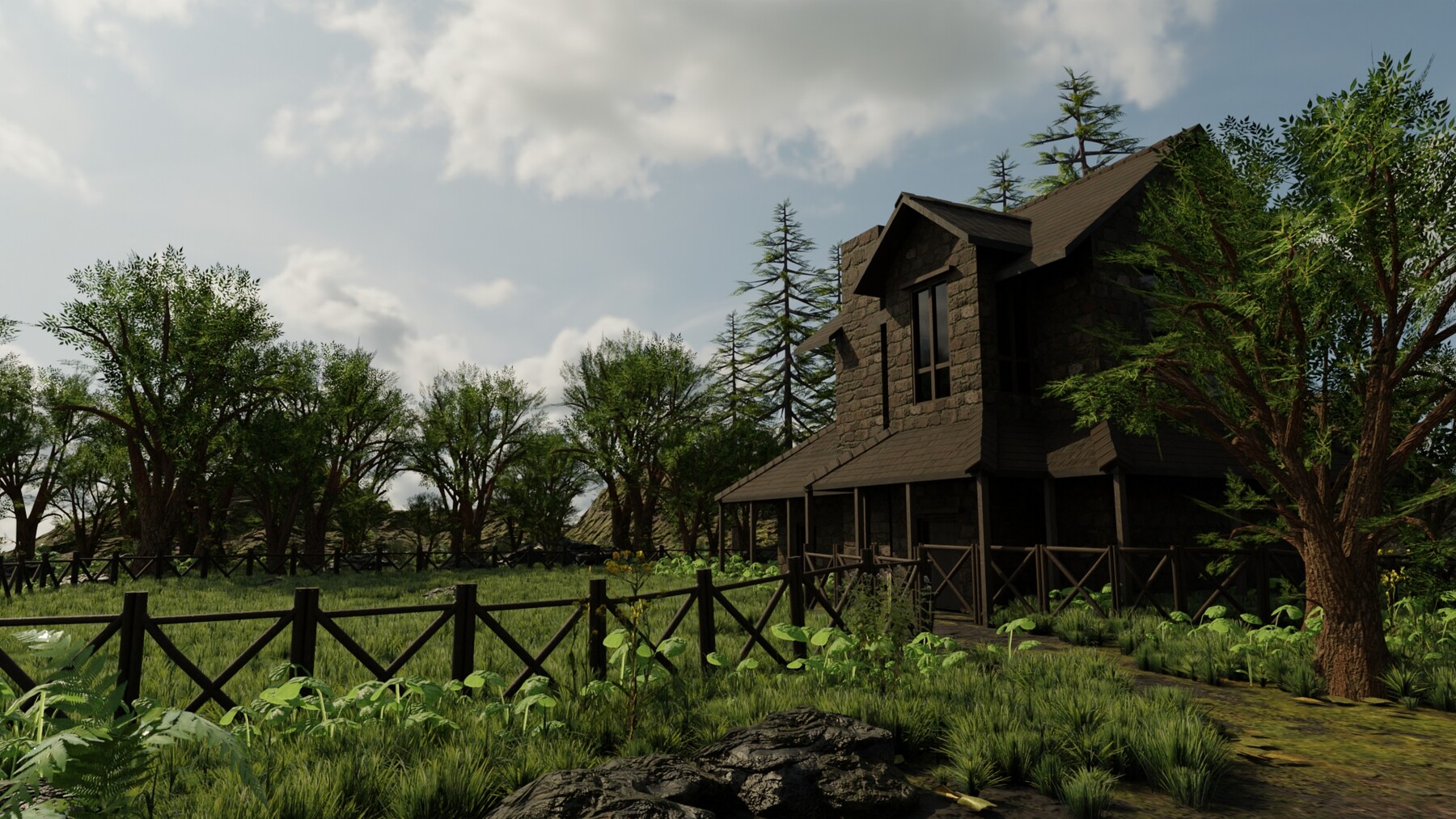 ArtStation - House Scene | Game Assets