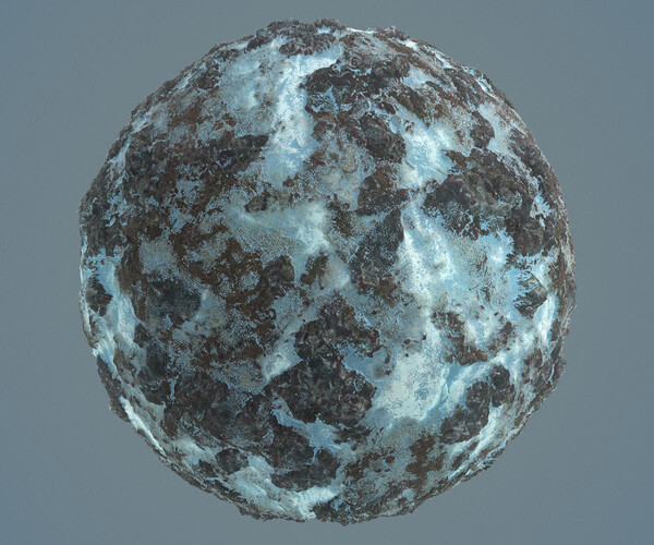 ArtStation - Stylized Snow Ice Glacier Seamless PBR Texture | Game Assets