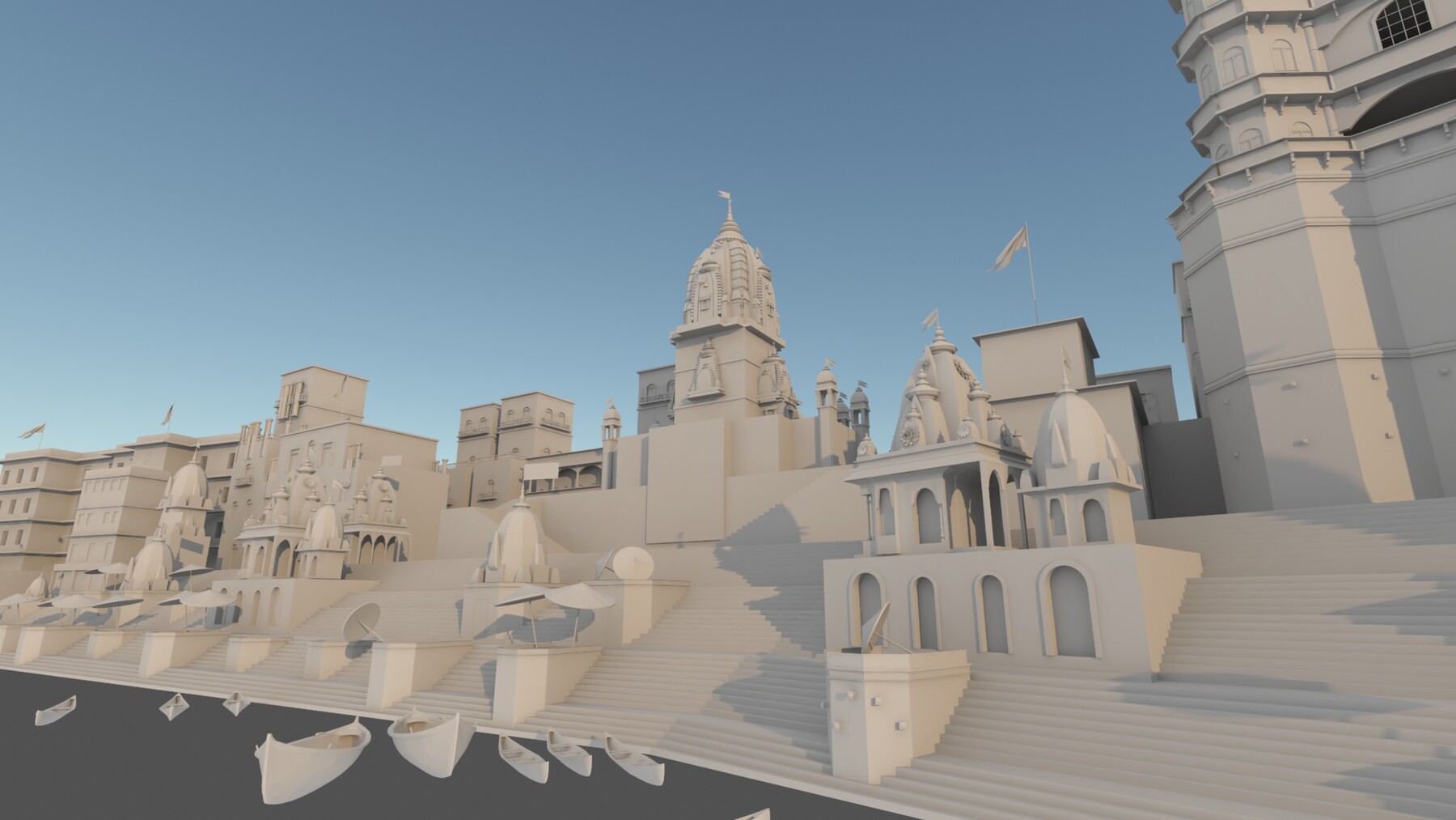 ArtStation - 3D Varanasi Ghat model | Resources