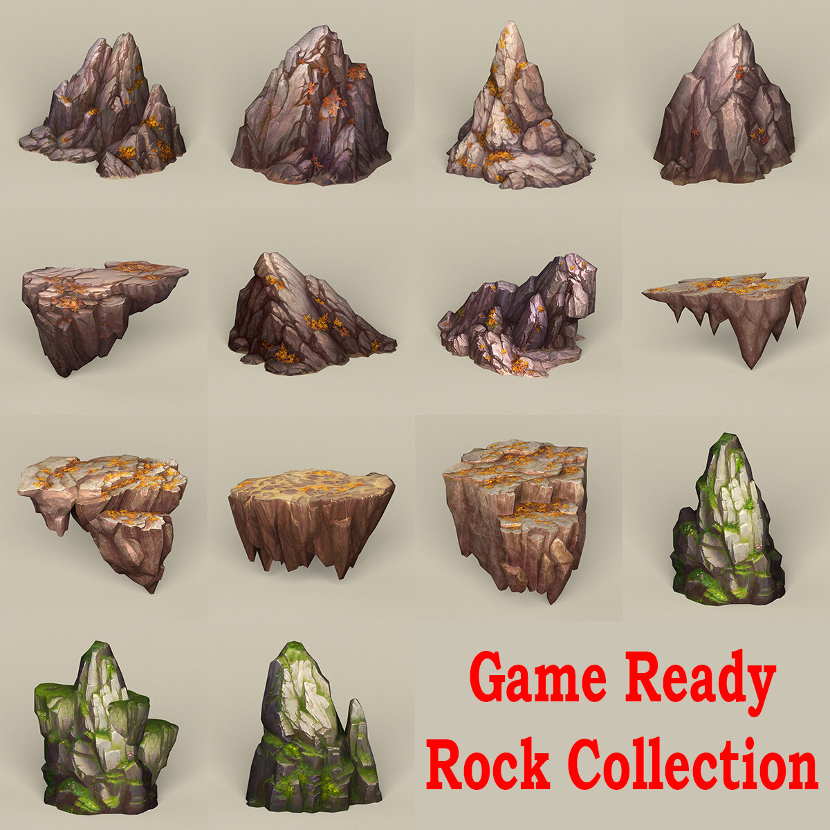 ArtStation - Game Ready Stone Rocks Collection | Game Assets