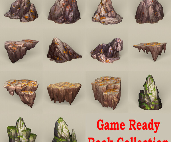 ArtStation - Game Ready Stone Rocks Collection | Game Assets