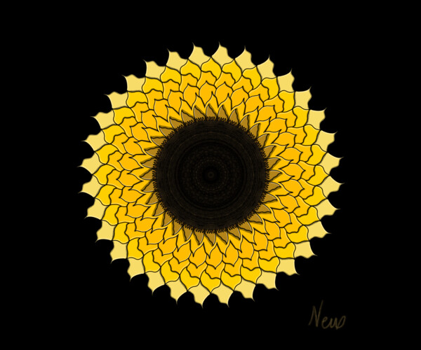 ArtStation - Radial Sunflower | Artworks