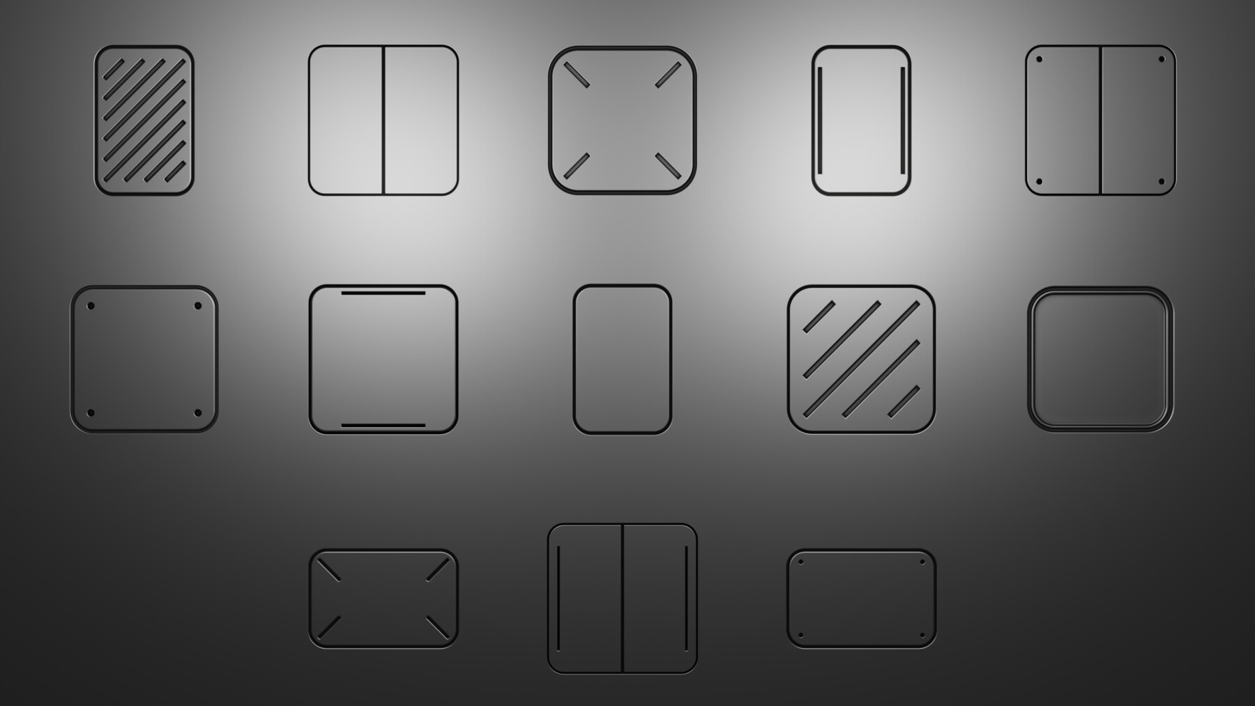 ArtStation - Simple Panels - Decal Pack | Game Assets