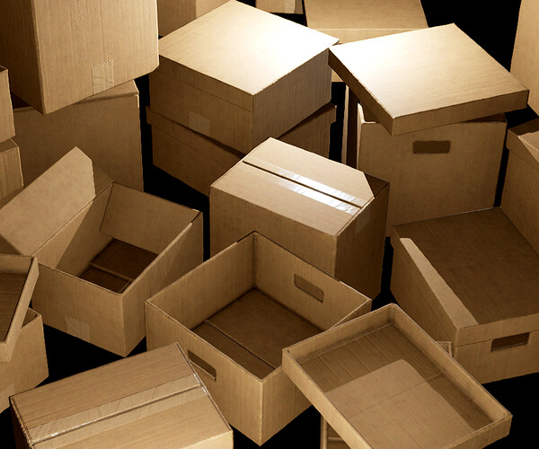 ArtStation - Cardboard Boxes | Game Assets