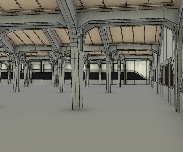 ArtStation - Factory Hall Interior | Game Assets