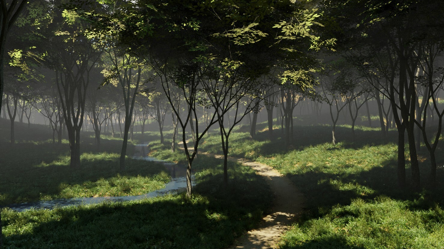 ArtStation - Forest by season in Blender | Resources
