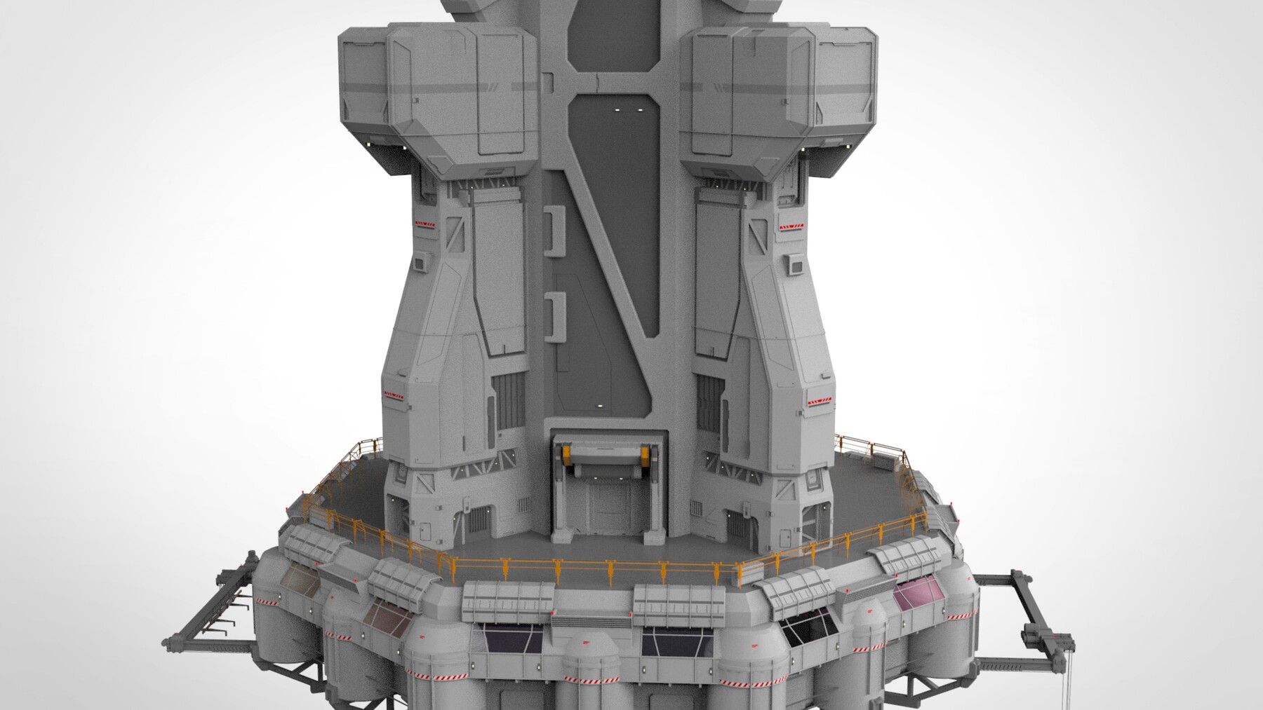 ArtStation - sci-fi landing platform 3 | Resources