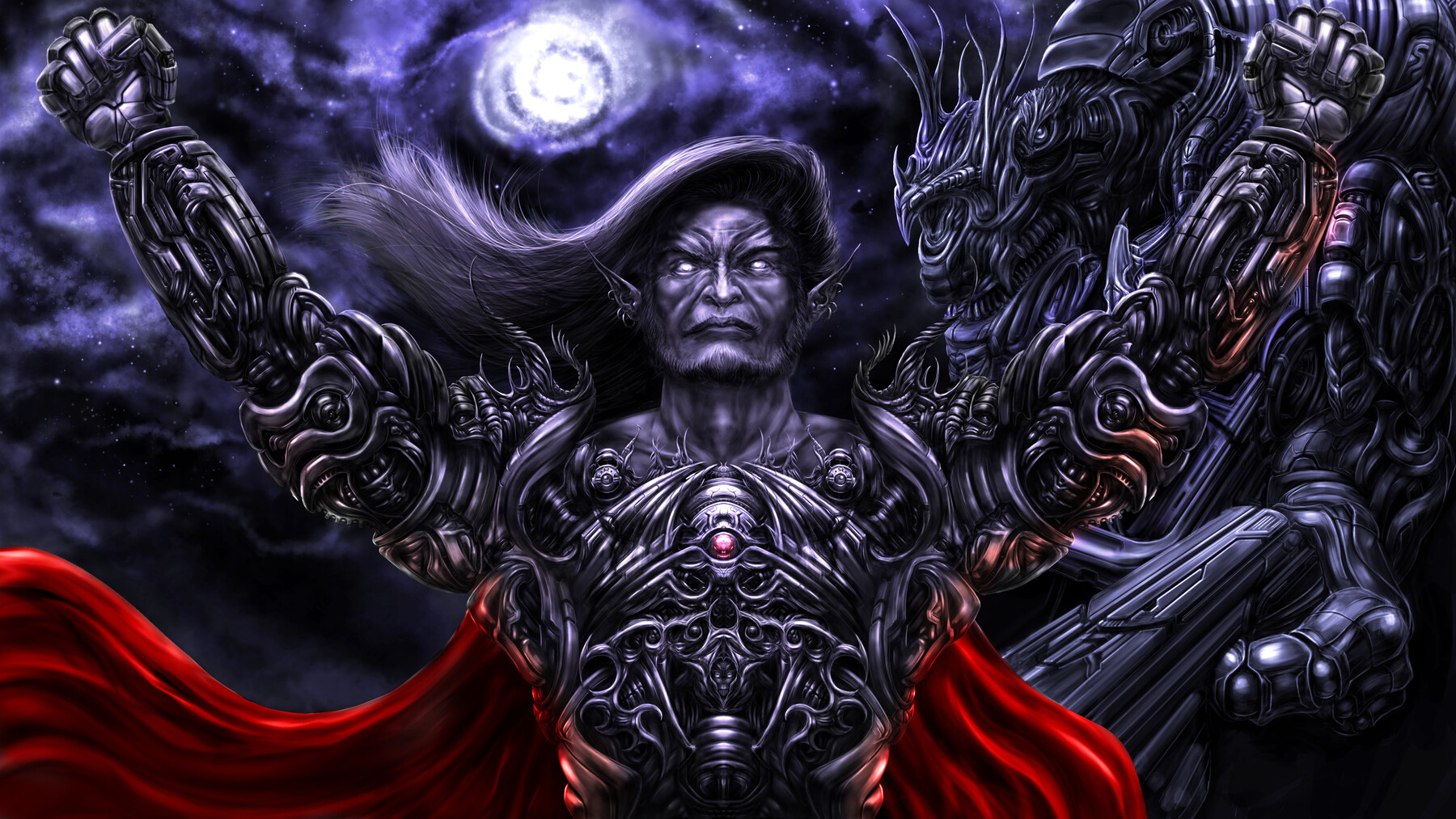 ArtStation - Battle elf mage with metal beast | Artworks