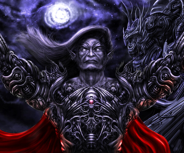 ArtStation - Battle elf mage with metal beast | Artworks