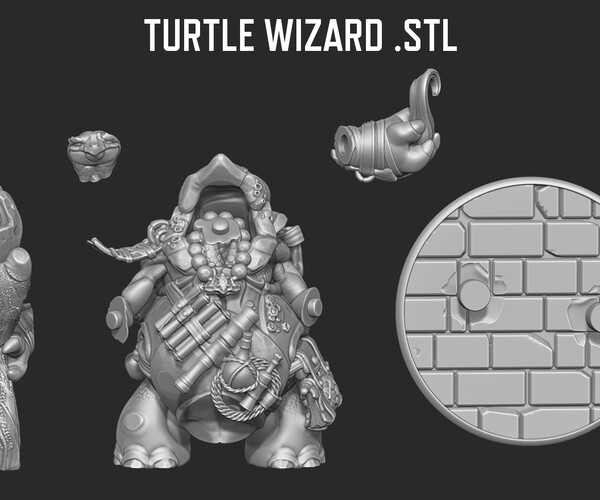 ArtStation - Turtle Wizard Printable .STL | Resources