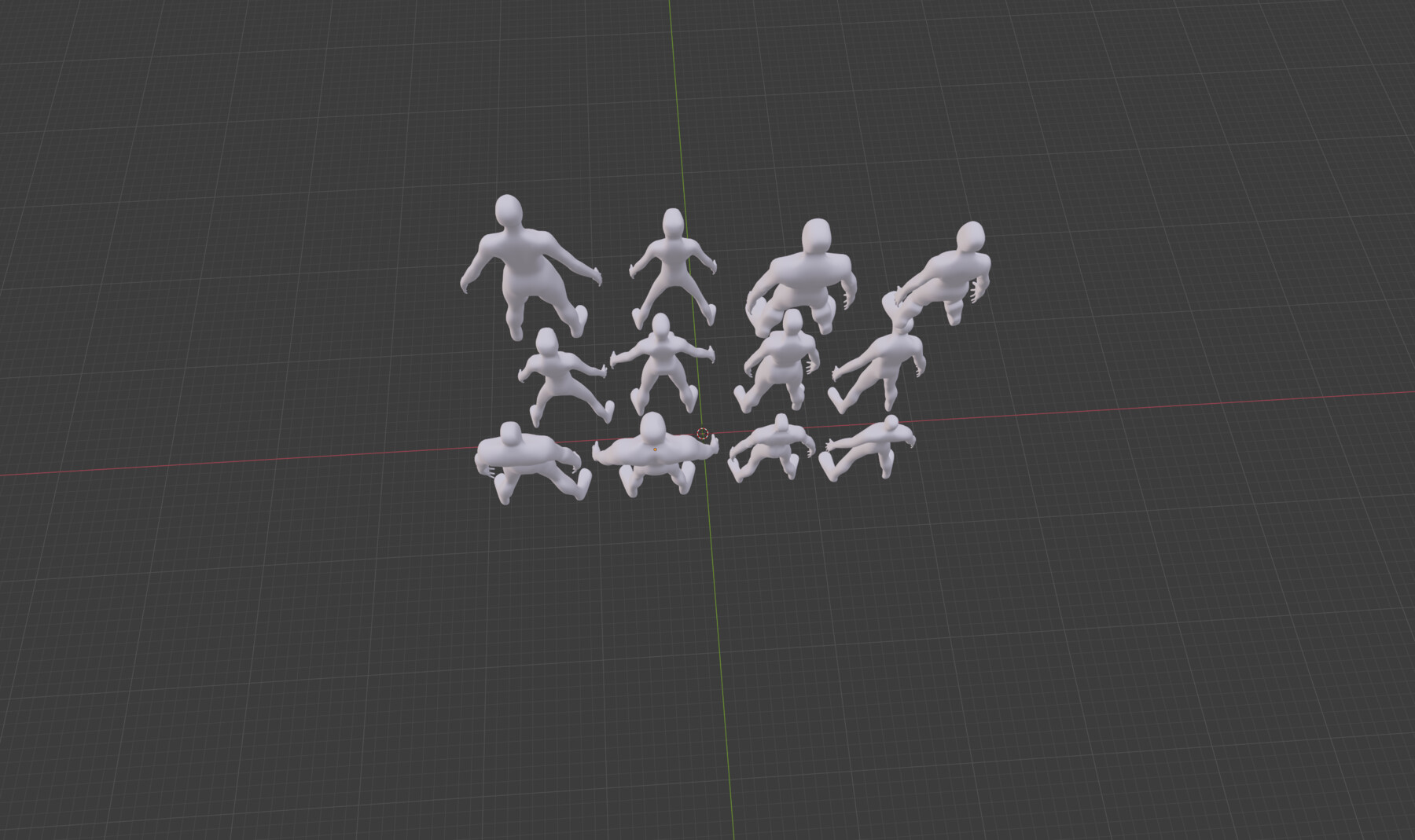 ArtStation - Alien Fantasy Humanoid Character Base Meshes Low-Medium ...